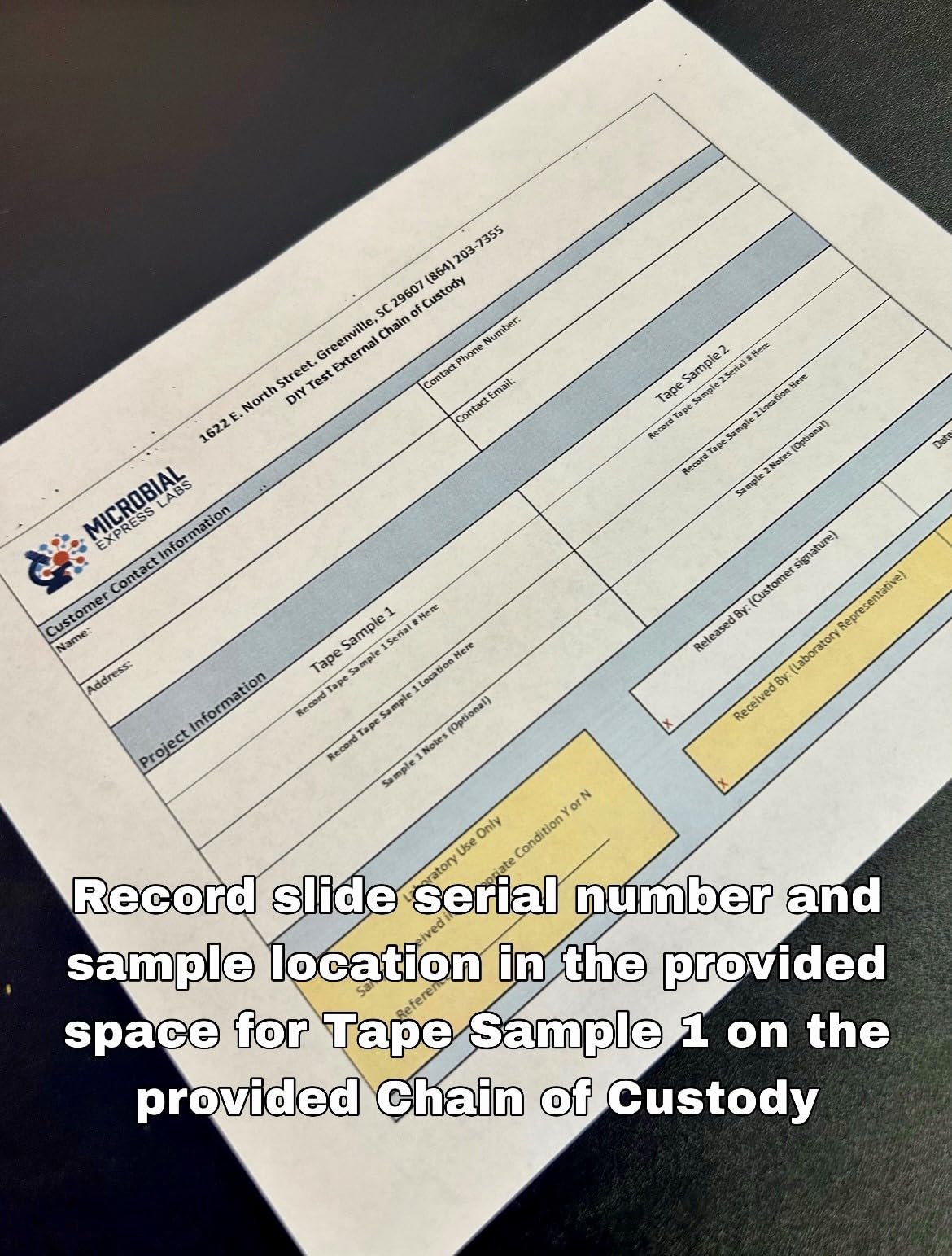 Microbial Express Labs DIY Mold Test KIT (2 Tests). Shipping/Lab Fees Included. AIHA Accredited and Texas Licensed.
