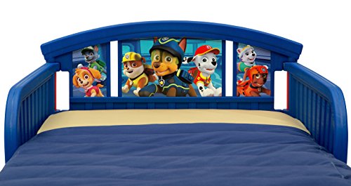 Delta Children Plastic Toddler Bed, Nick Jr. PAW Patrol Twinkle Galaxy Dual Sided Recycled Fiber Core Toddler Mattress (Bundle)