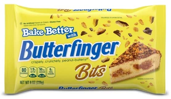 Butterfinger Chocolatey Peanut Buttery Baking Bits Bundle Includes 3 Bags of Baking Chip Bits Plus Bag Clip Packaged by Favoricks