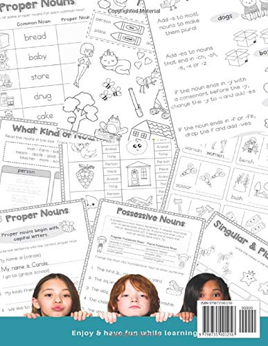 The Secret First Grammar Workbook Kids Grade 1: Complete 1st grade English grammar in use supplementary exercises. Fun daily activity book for kids ... grade) (1st Grade English Grammar Workbook)