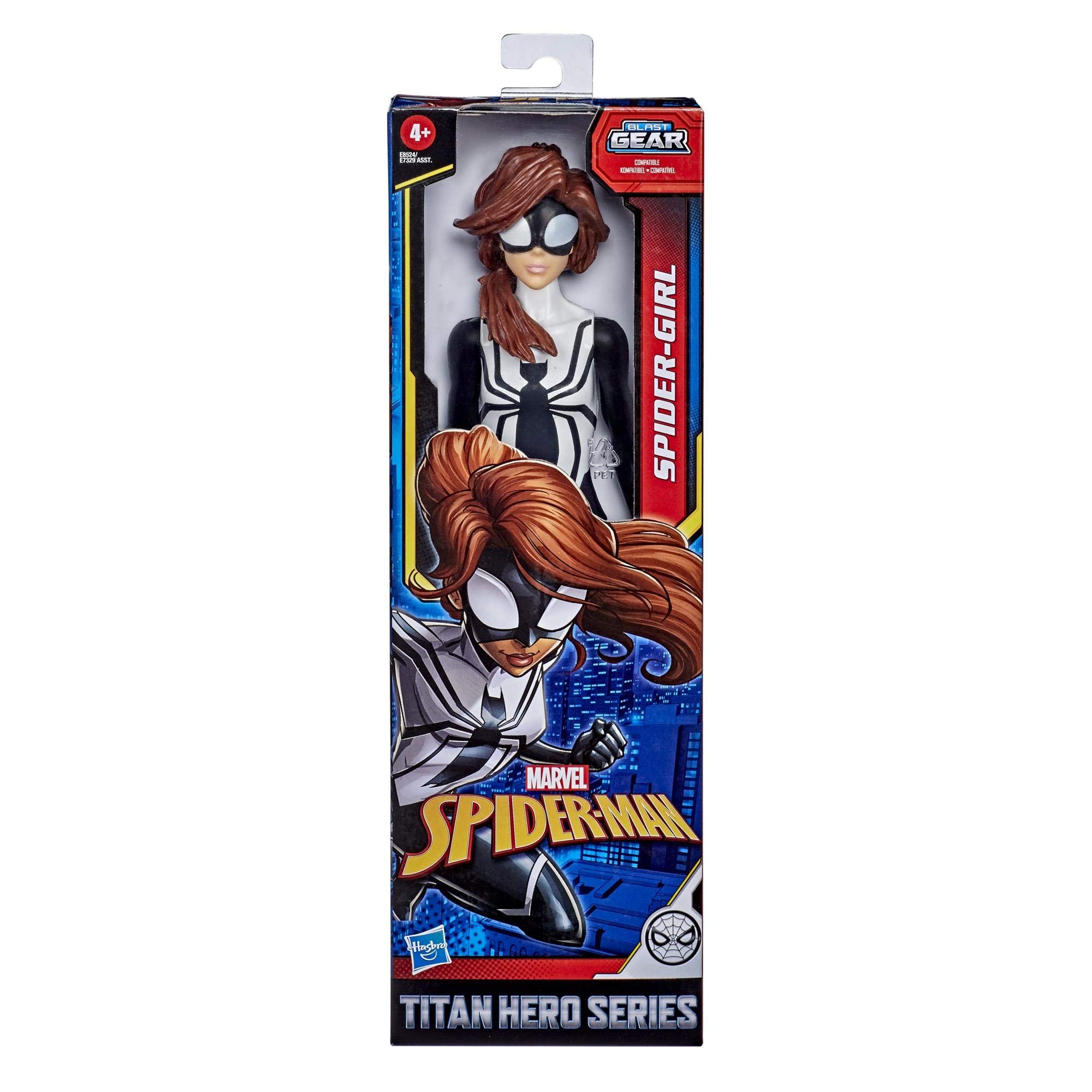 Spider-Man Marvel Titan Hero Series Blast Gear Spider-Girl 12-Inch-Scale Super Hero Action Figure Toy Great Kids for Ages 4 and Up