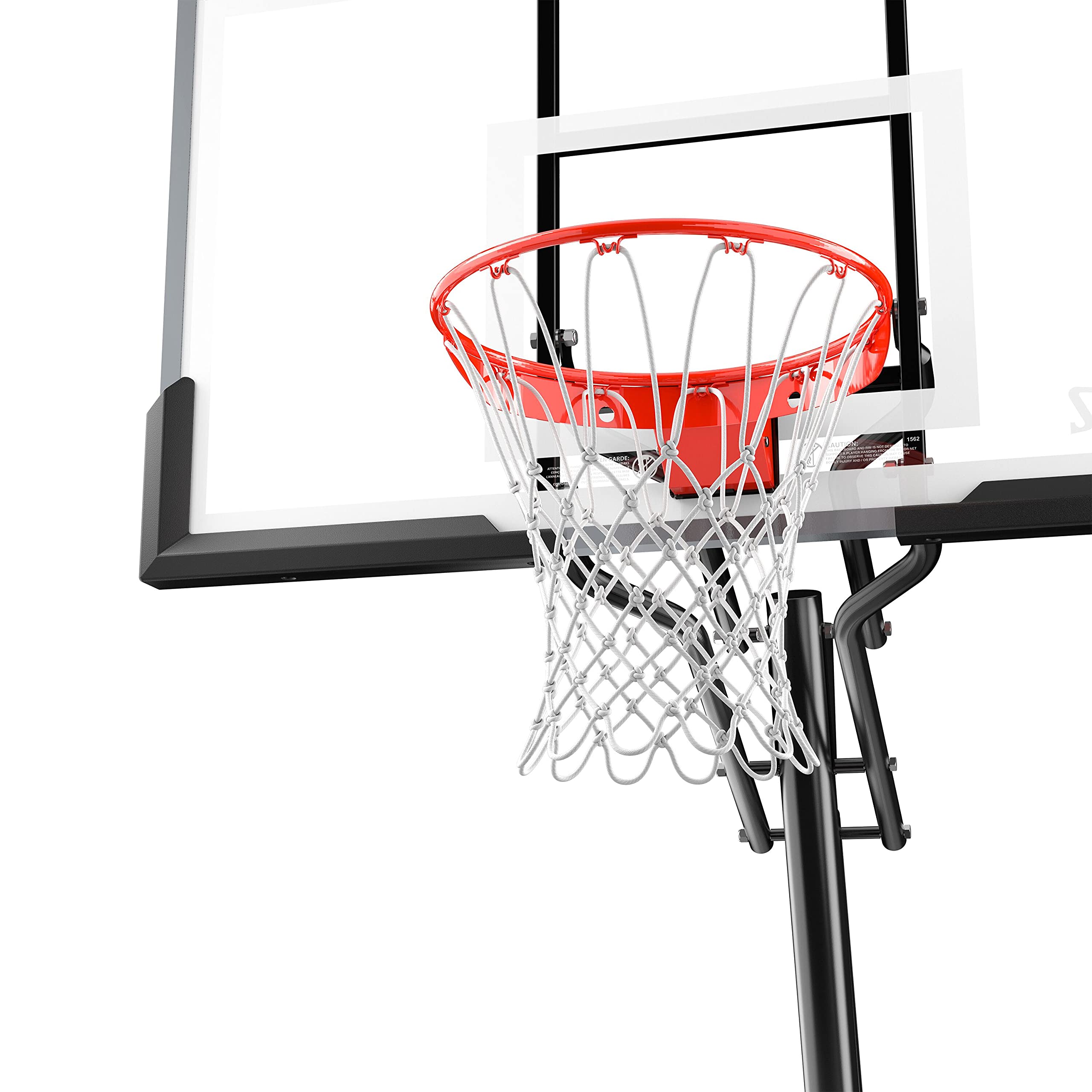 The Ultimate Hybrid, 60" Acrylic, Alum Trim, 3 Piece 3.5" Pole, Screw Jack Lift, Arena Slam Rim, Board Pad