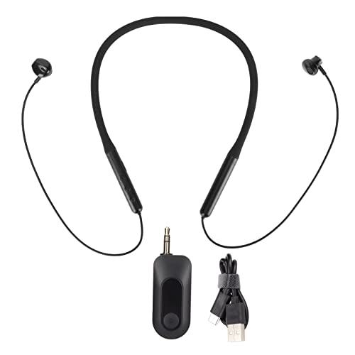 Neckband Monitor Headphone, 20ms Ultra Low Latency Multi Function Headset with Mic in Ear Magnetic Neckband Earphone for Phone Call Live Streaming Karaoke