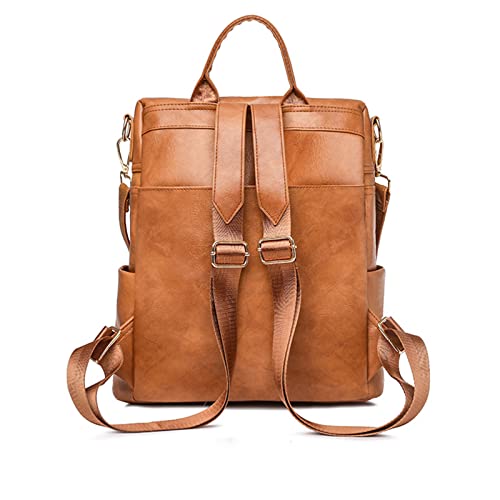 CQCYD Leather Backpack Purse Shoulder Bag for Women Leather Medium Size Tassel Backpack Fashion Handbags and Travel Bags