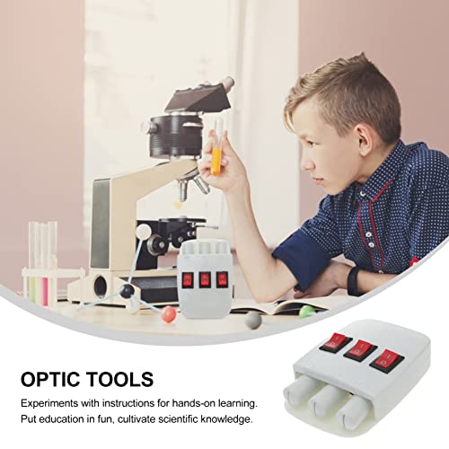 Mipcase Three Light Source Apparatus, Laboratory Physical Three- Way Semiconductor Optics Experiment Equipment for Reflection, Diffraction and Refraction