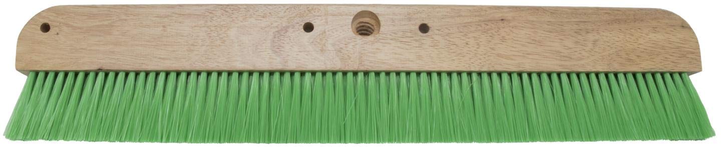 MARSHALLTOWN Wood Backed Concrete Broom, Green Nylon Bristles, 36 Inch, Fine Finish, Made in USA, 6561