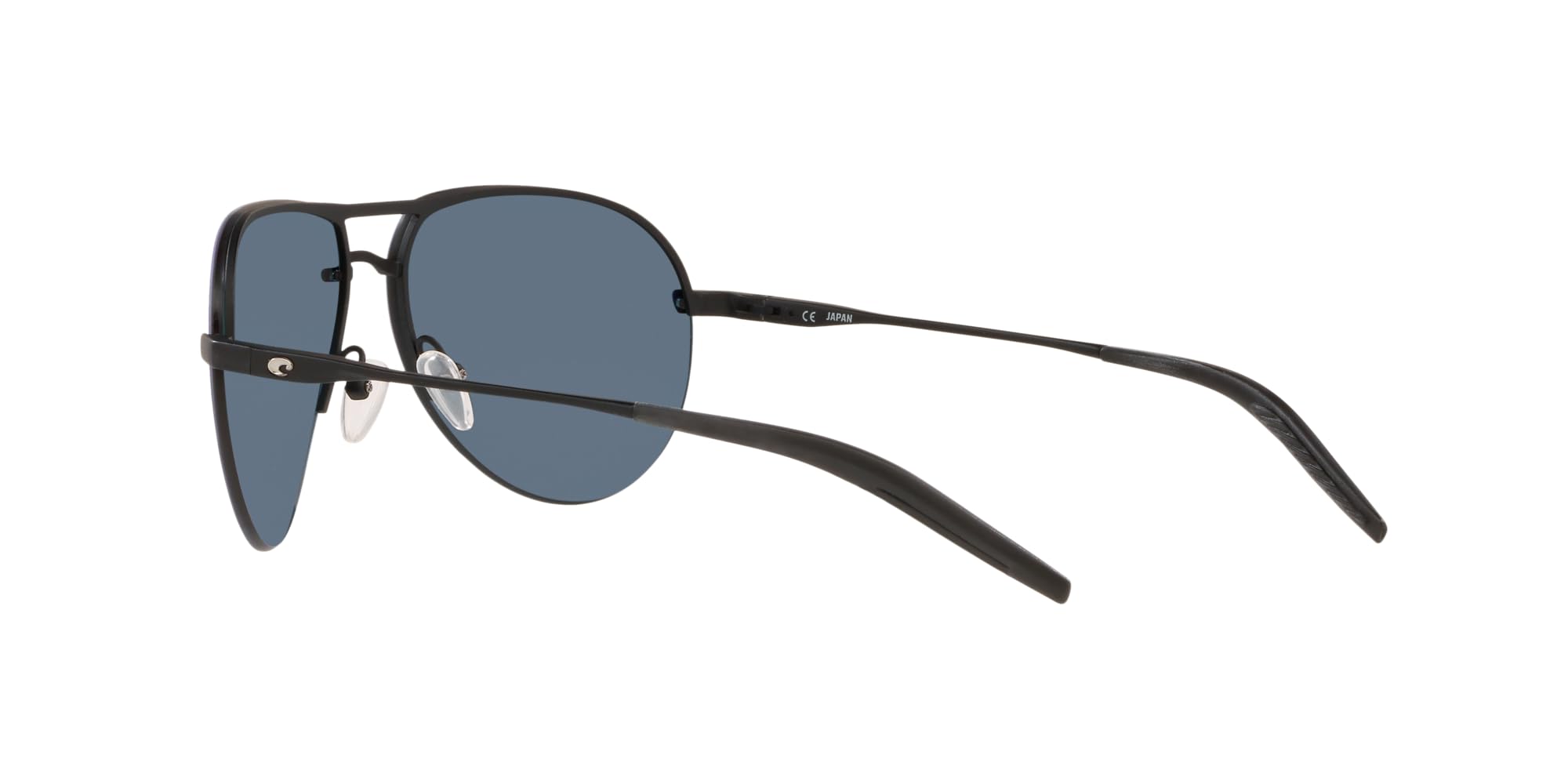 Costa Del Mar Mens Helo Aviator Sunglasses, Matte Black/Grey Polarized-580P, 61 mm