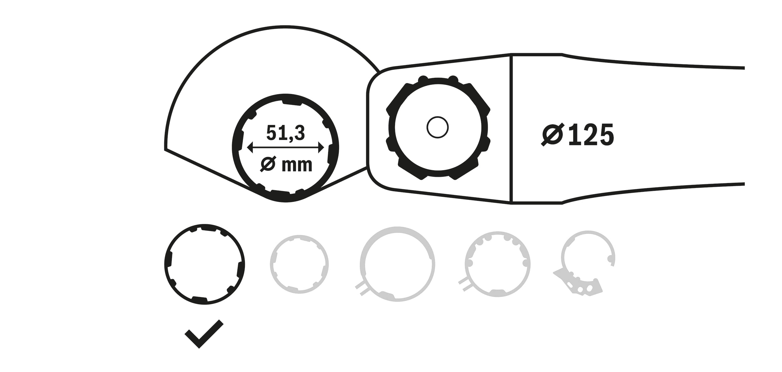 Bosch Professional Protective Guard Without Cover (Ø 125 mm, Accessories Angle Grinders)