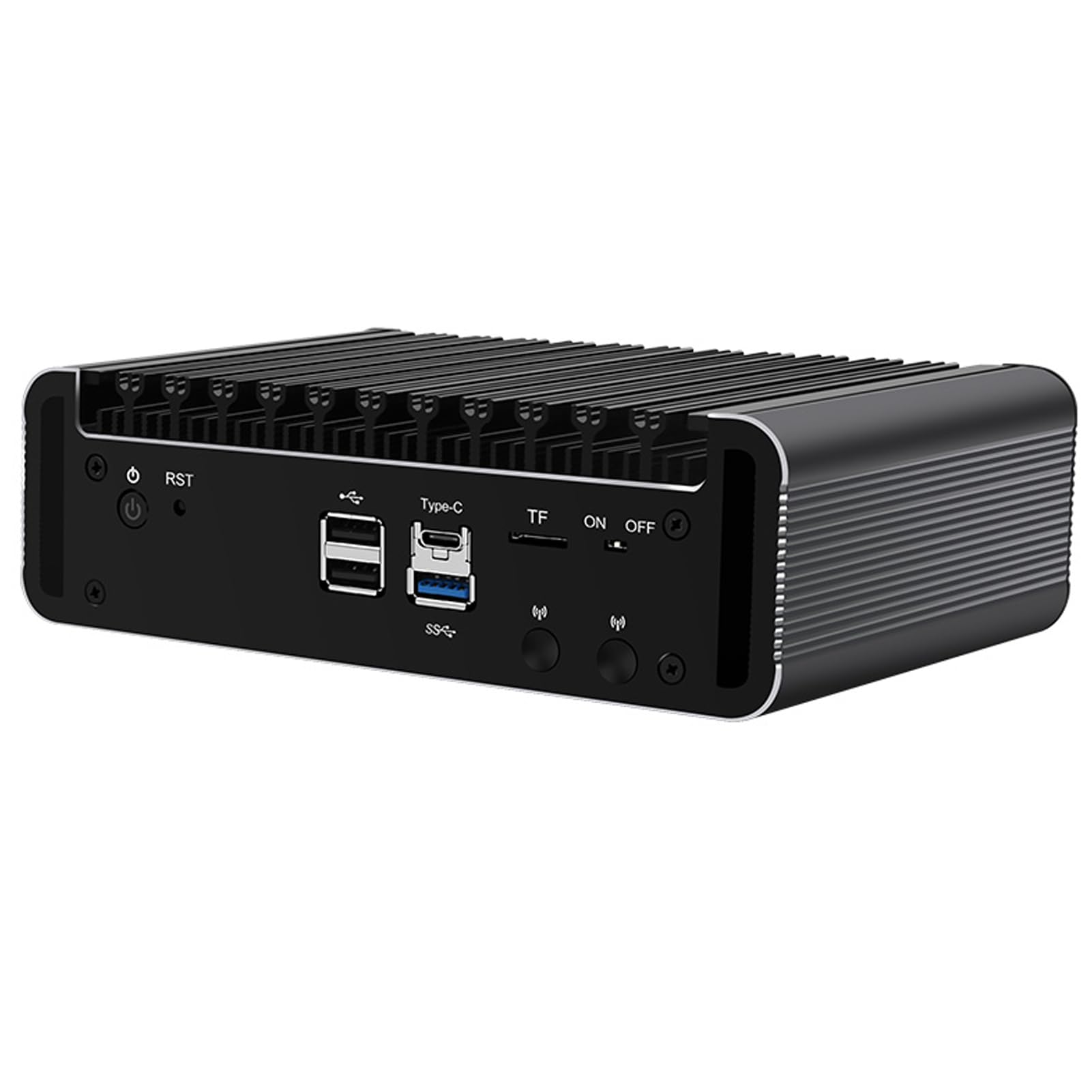Firewall Micro Appliance, 4 Port i226 2.5GbE LAN Celeron J6413 Fanless Mini PC, 8GB DDR4 256GB NVMe, 5*USB, Type-C/DP/HDMI, AES-NI VPN Router Openwrt Barebone Wi-Fi Slot