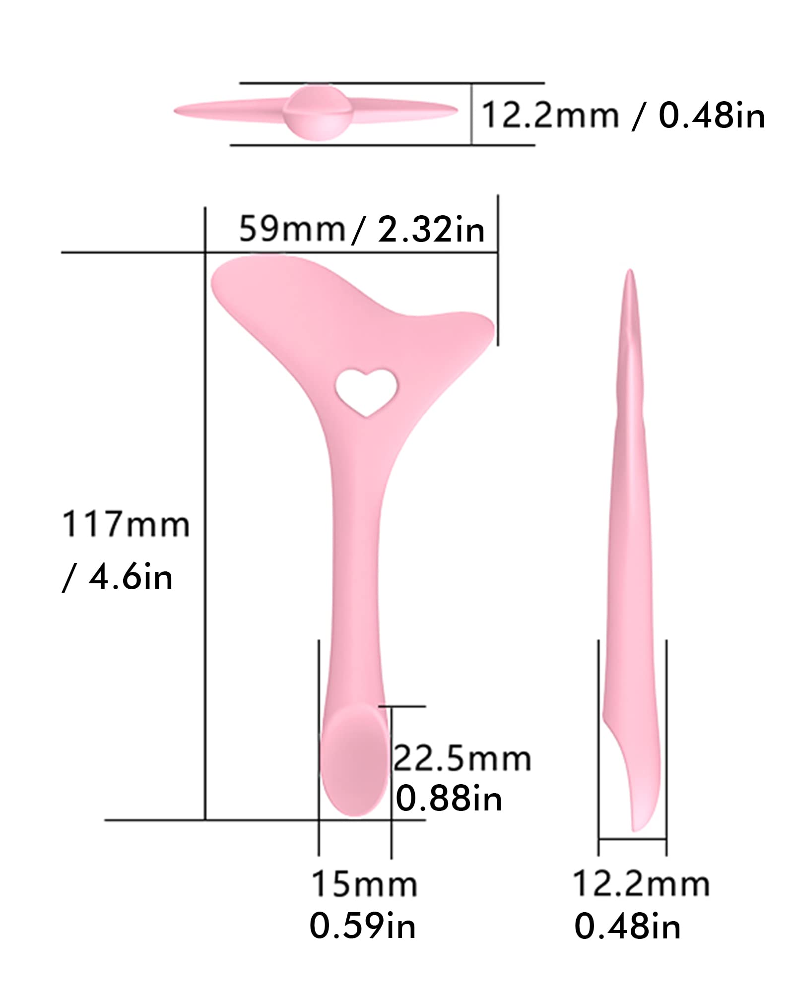 DogieLyn Reusable Multifunctional Silicone Eyeliner Stencil Winged Tip Aid Eyebrow Pencil Smoky Eyeshadow Applicators Plate Cat Shape Eye Liner Shadow Guide Template Lazy Quick Makeup Tool