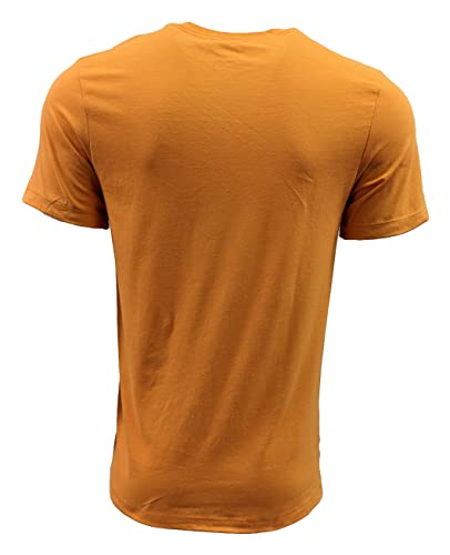 Nike Men's Sportswear Swoosh T-Shirts (Small, Kumquat/White)