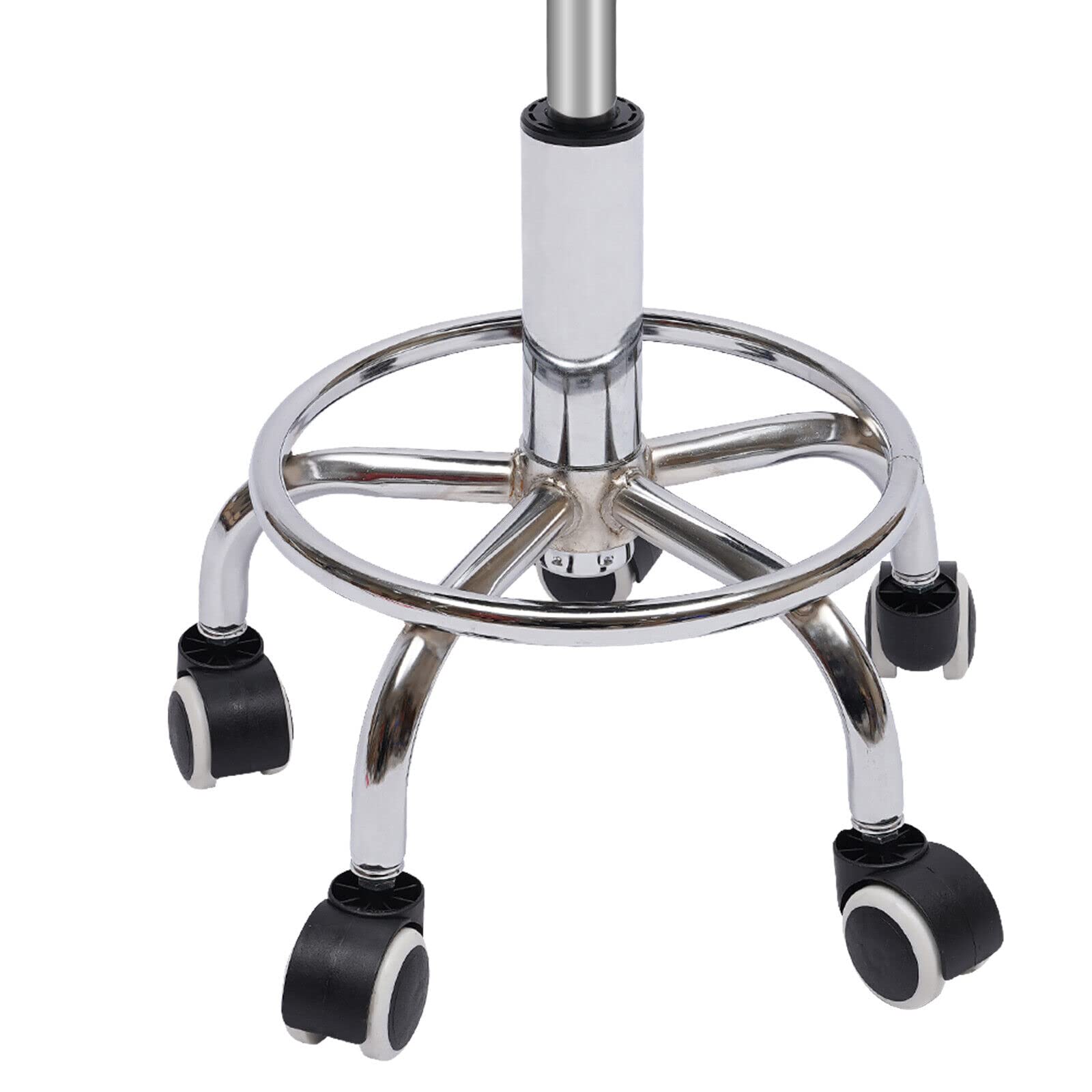 ETKEGHIP Hydraulic Stool Adjustable Height with 5 Wheels, Rolling Stool Swivel Chair for Office Medical Salon Tattoo Kitchen Massage Work