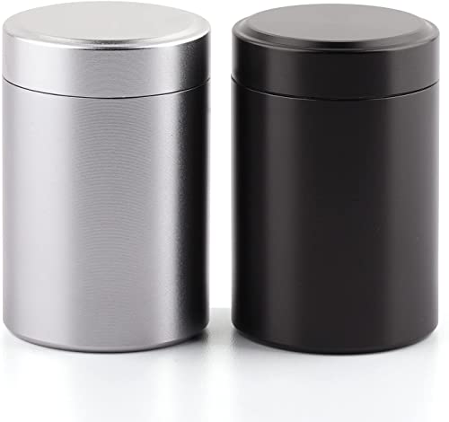 OZCHIN Aluminum Storage Jar Portable Airtight Smell Proof Container Bottle Multipurpose Storage Container for Spices, Coffee & Teas