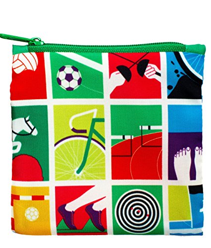 LOQI Artist Games Reusable Shopping Bag, Multicolor