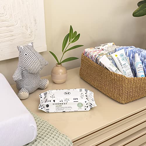The Honest Company Clean Conscious Wipes | 99% Water, Compostable, Plant-Based, Baby Wipes | Hypoallergenic, EWG Verified | Pattern Play, 288 Count