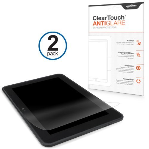 BoxWave Screen Protector Compatible with Kindle Fire HD 8.9 (2nd Gen 2012) - ClearTouch Anti-Glare (2-Pack), Anti-Fingerprint Matte Film Skin