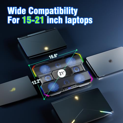 Cooling Pad for Gaming Laptop with Thermoelectric Cooler,8 Fans Powerful Laptop Cooler (Thermoelectric Cooler and 8 Fans)