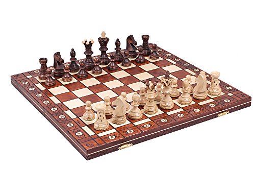The Jarilo, Unique Wooden Chess Set, Pieces, Chess Board and Chess Piece Storage