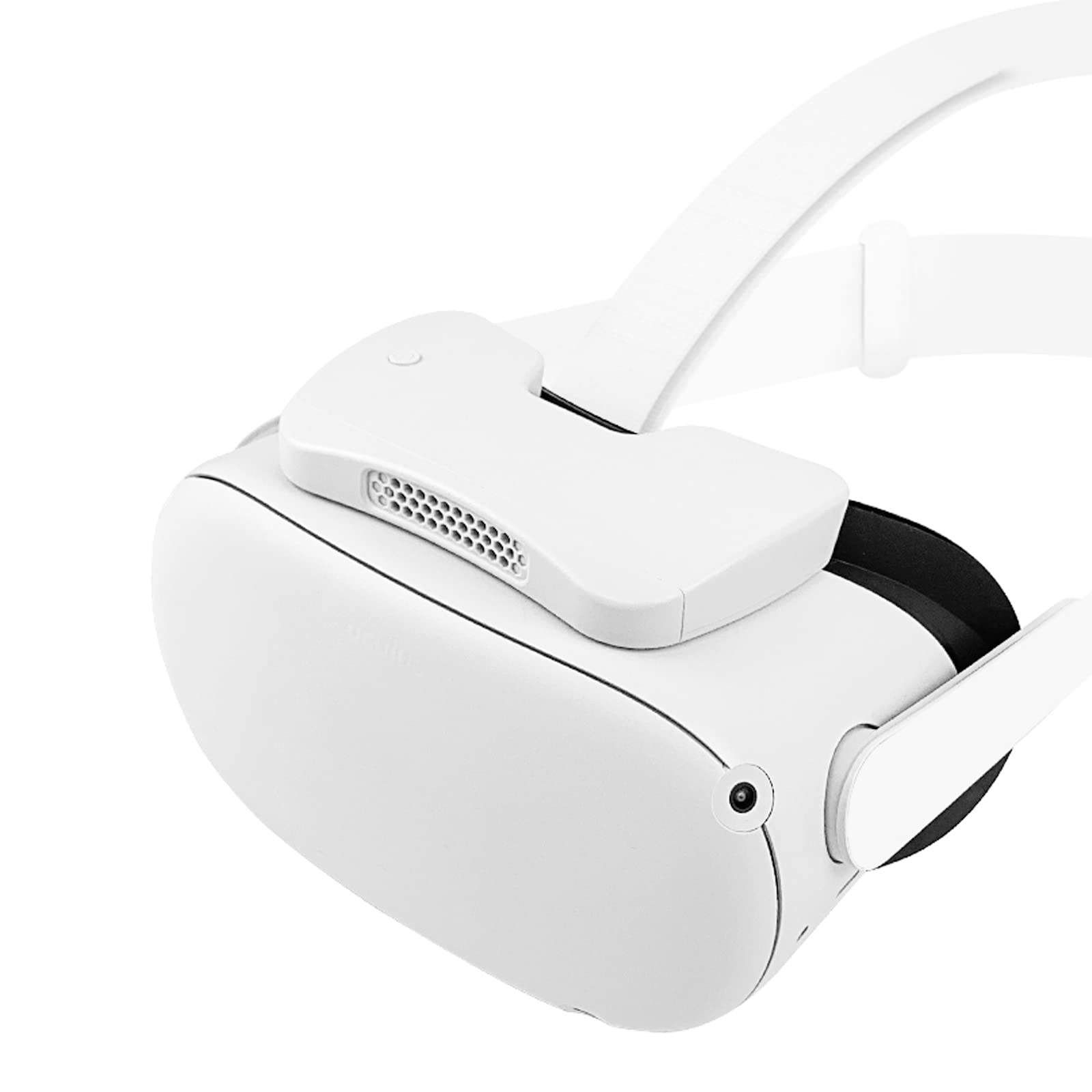 Fan Face Cover for VR Compatible with Quest 2,10H Max Cooling Time,Rechargeable 600mAh Battery,Relieve Lens Fogging,Sweat Proof Material