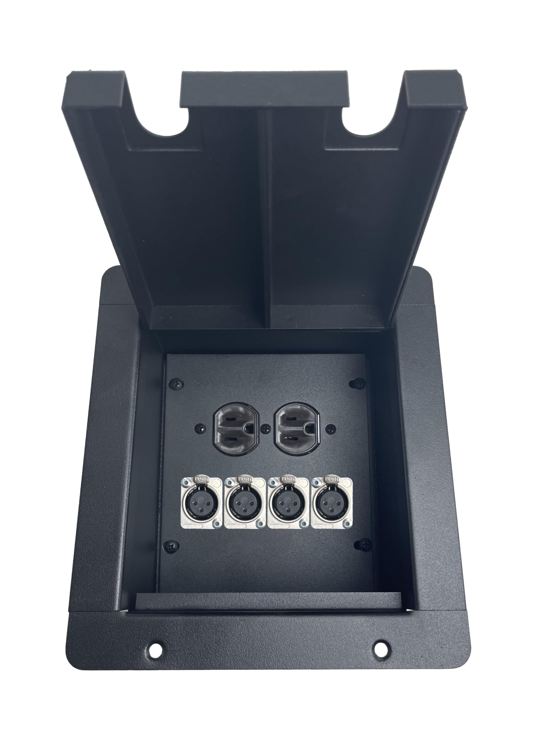 ProCraft Pro Audio Recessed Stage Floor Box.1 AC Duplex 4 Channel Any Config …