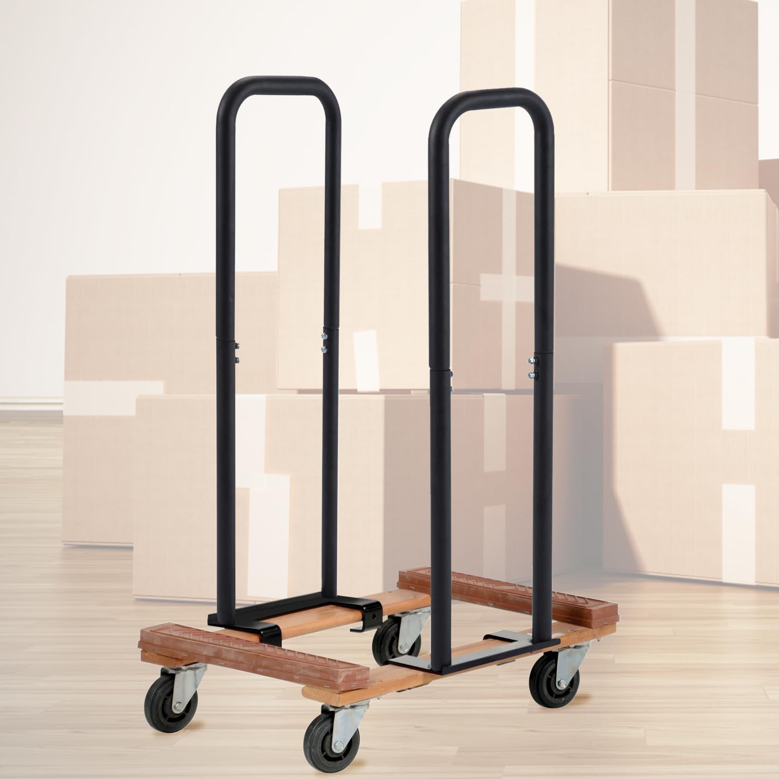 Dolly Converter Arms Converts Your 4 Wheel Dollies into a Panel Cart,250 lbs Capacity, 12" Width x 38" Height