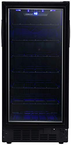EdgeStar BWR301BL 15 Inch Wide 30 Bottle Built-In Wine Cooler with Slim Design