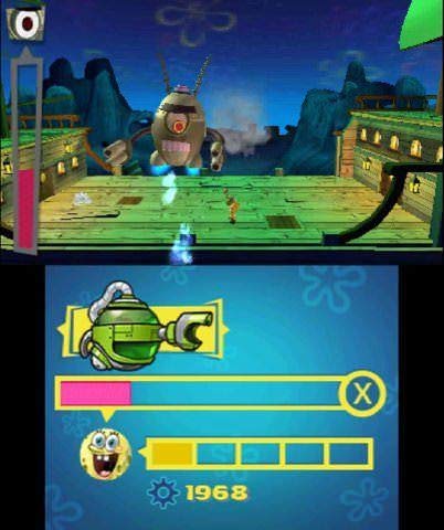 Spongebob Squarepants Plankton's Robotic Revenge for 3DS Nintendo