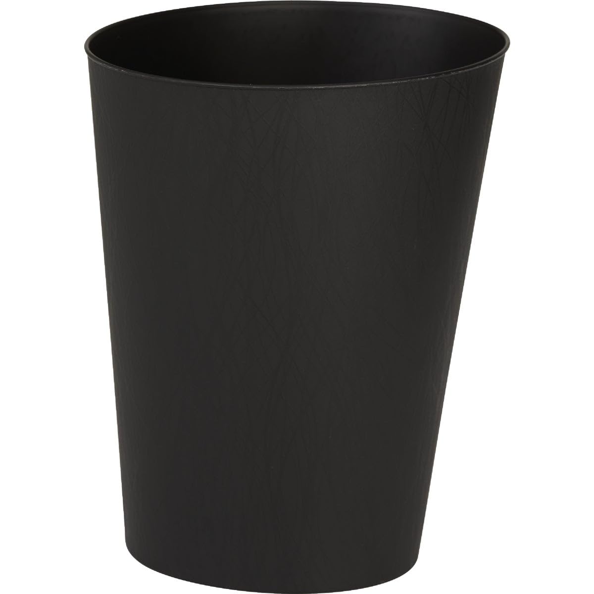Hefty Round Wastebasket, 2.3 gal, Black