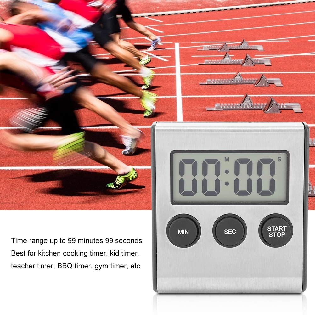 Digital Timer Indoor Countertop Wall Alarm Clock Timer Digital Kitchen Timer Desktop Wall Mounted Timer Alarm Clock with Alarm Big Digit