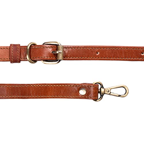 Crossbody Bag Leather Replacement Strap (Brown)