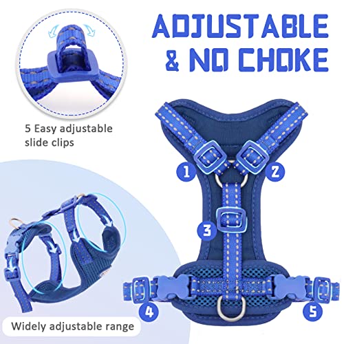 Supet Cat Harness and Leash for Walking Escape Proof, Adjustable Harness for Cats, Easy Control Small Cat Harness for Medium Large Kitten and Dogs