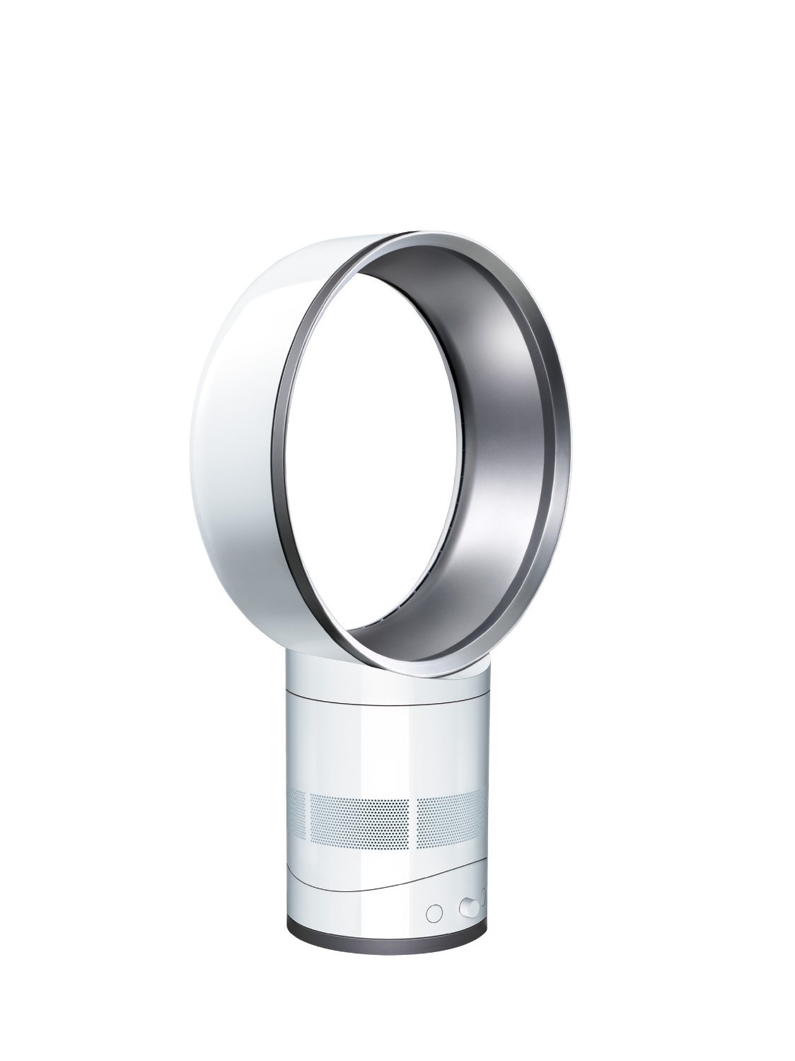Dyson AM06 12" Desk Fan, White / Silver-REFURBISHED