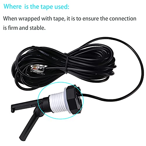Flow Switch Assembly GLX-FLO-RP for Hayward Goldline Aquarite Salt System, Pool Flow Sensor Suitable for Hayward Salt Cell and Chlorine Generator, with 15-Foot Cable Flow Switch