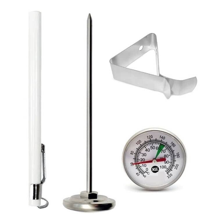 Efengcook 1 3/8 Inch Dial Milk Coffee Food Thermometer with Clip,Best Instant Read Thermometer for The Coffee Drinks,Chocolate Milk Foam,Meat Cooking