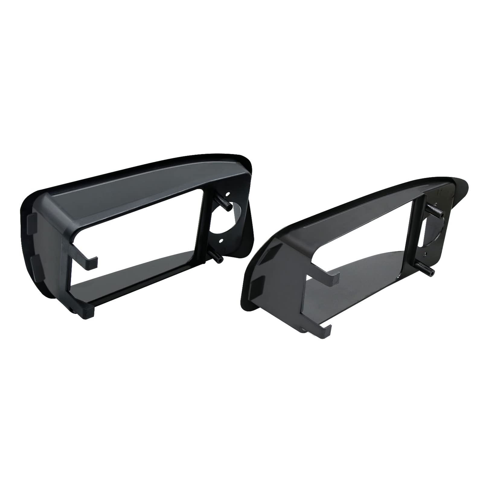 DIYOLFALL Black Headlight Bezels for Club Car DS Golf Cart 1993-up,Replacement Passenger Driver 1016880+Pass 1016879