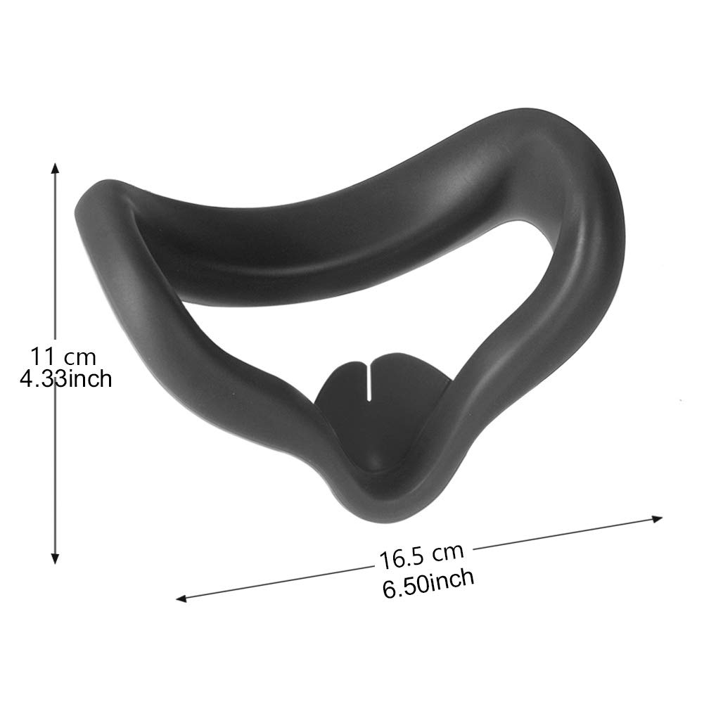 Denpetec VR Silicone Cover Interfacial for Oculus Quest 2 Eye Protect Cover Accessories,Sweatproof Lightproof Anti-Leakage,Easy to Replace and Install.
