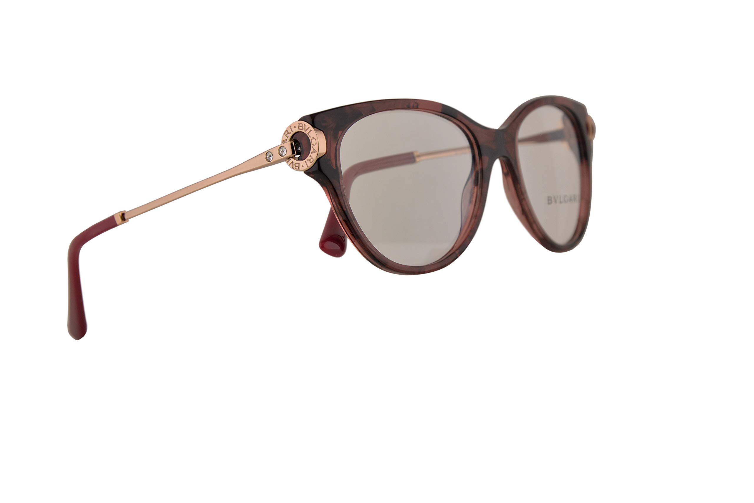 Bvlgari BV4144B Eyeglasses 52-17-140 Red Variegated Violet w/Demo Clear Lens 5397 BV 4144-B Bulgari