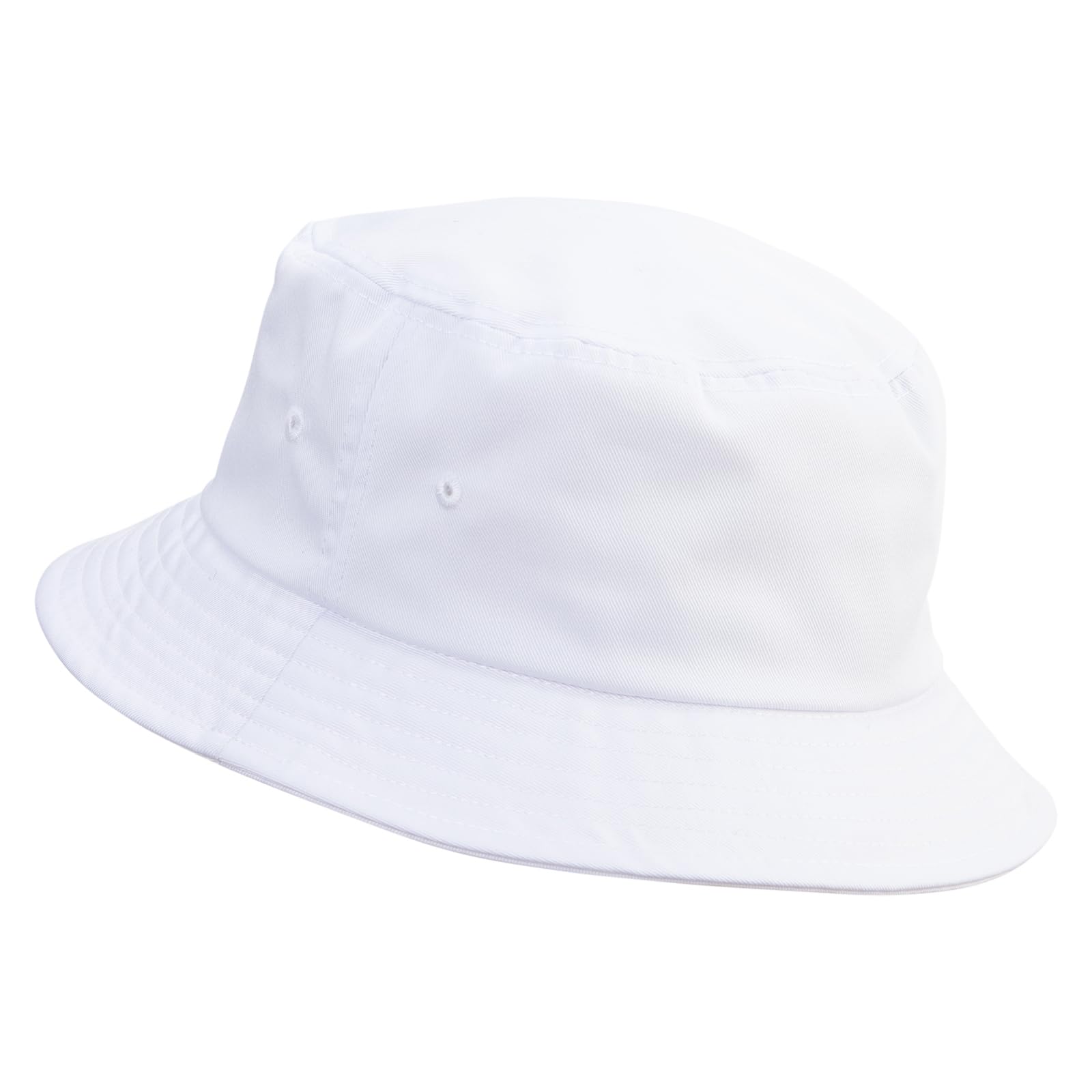 e4Hats.com Big Size Cotton Blend Twill Bucket Hat - White 2XL-3XL