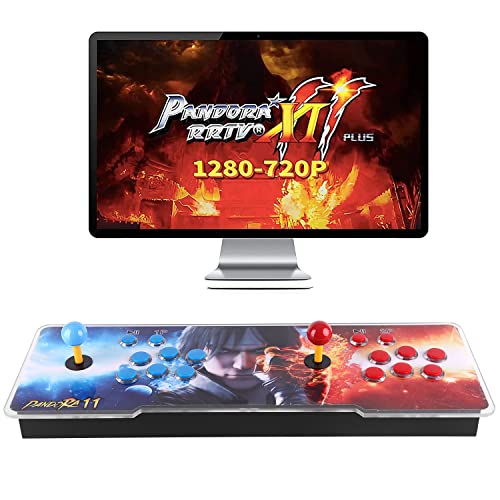 Pandora Treasure 3D Arcade Game Console - 26800 Games Installed, Search Games, Support 3D Games, Add More Games, 1280x720P, Favorite List, 4 Players Online Game, 2 Player Game Controls (Yellow)