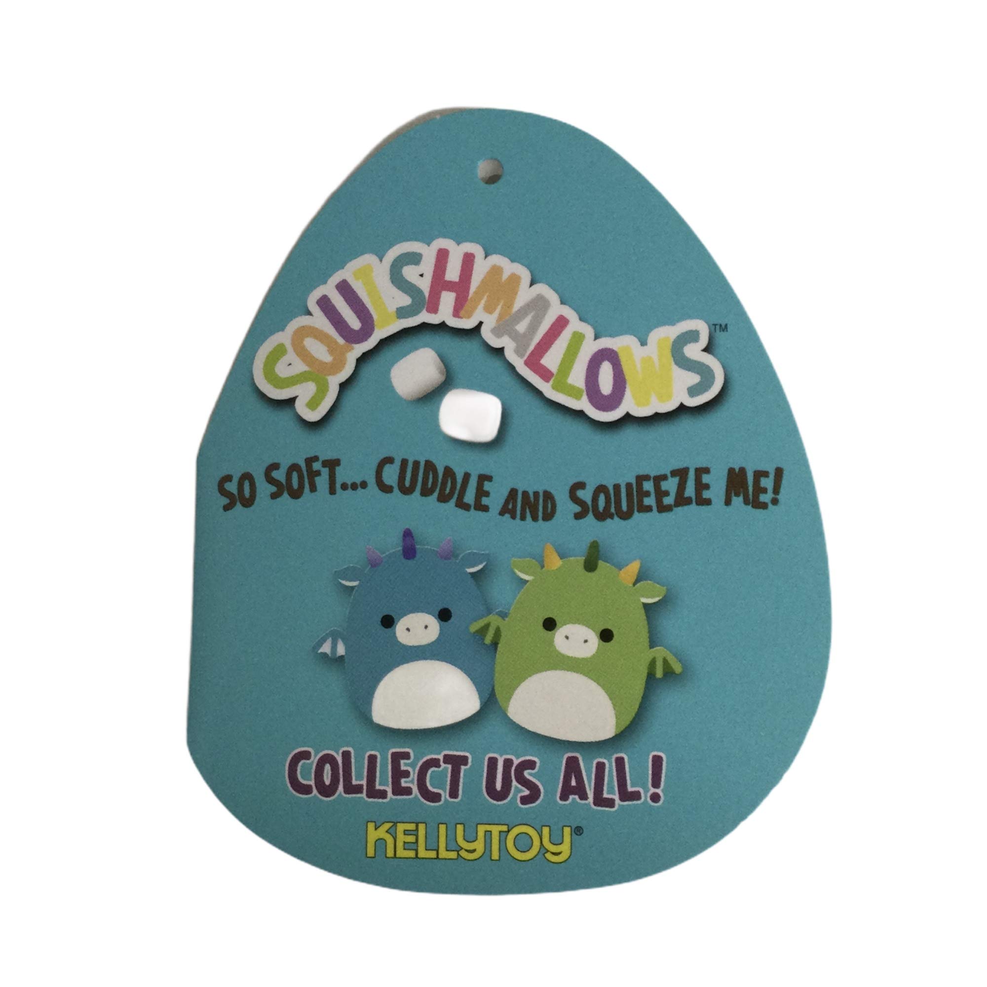 Squishmallows Official Kellytoy Plush 8" Dragon- ONE of Two Pictured Styles May Vary - Dexter or Tatiana