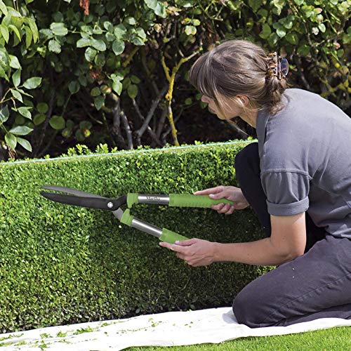 Martha Stewart MTS-LH2GS Long Handle Steel 2-Inch Garden Hedge Shears with Non-Stick Blades
