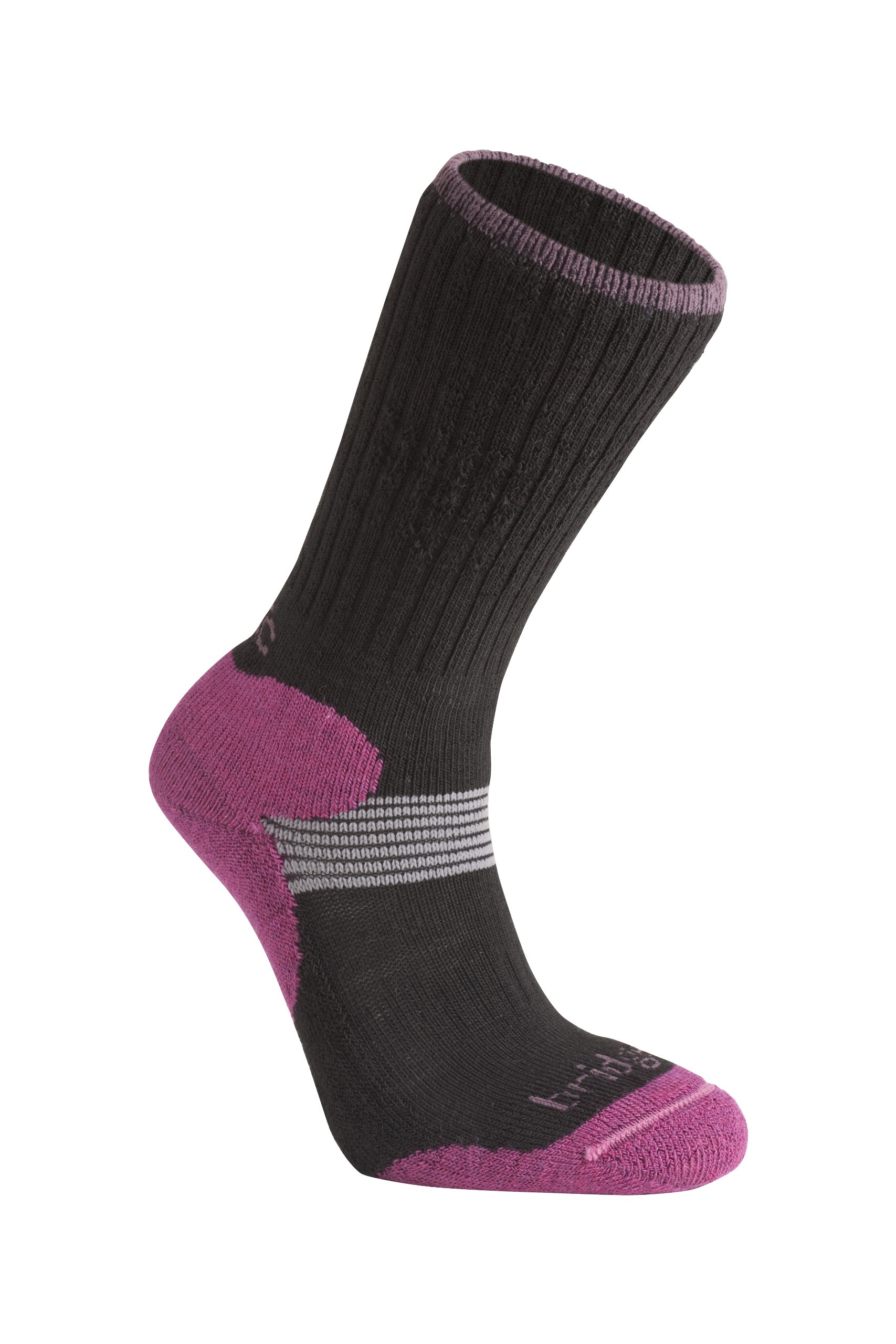 Bridgedale Women's Cross Country Ski - Merino Endurance Socks, Black, Medium