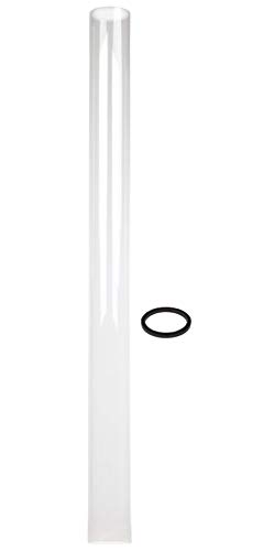 Golden Flame 1-PC Glass Tube Replacement for 4-Sided Tall Pyramid Flame Style Patio Heaters
