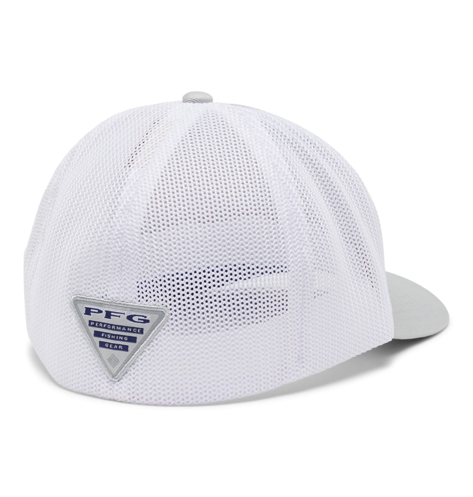 Columbia Unisex PFG Mesh Ball Cap, Cool Grey/White/Vivid Blue/Marlin, S/M