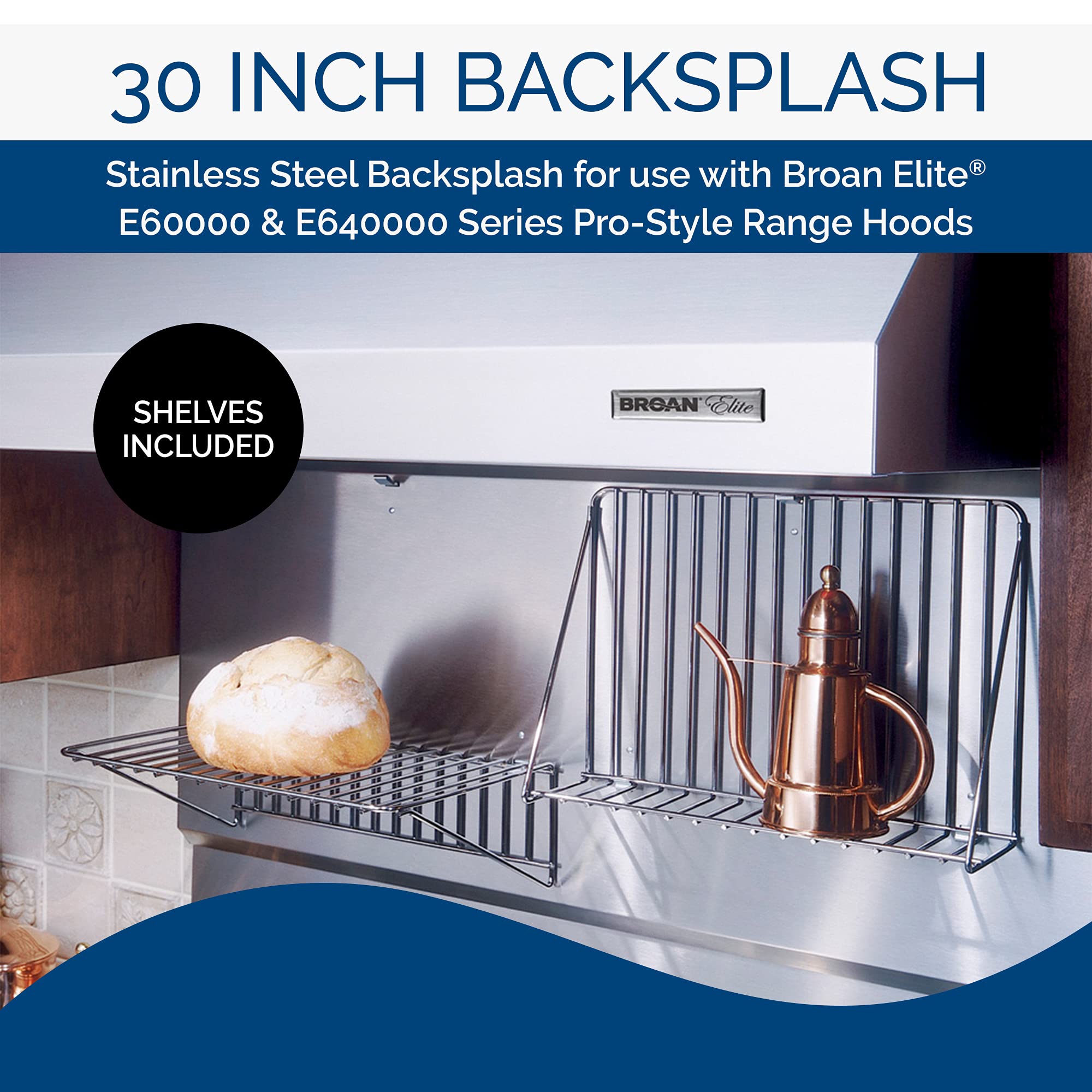 Broan RMP3004 Stainless Steel Backsplash, 30-Inch