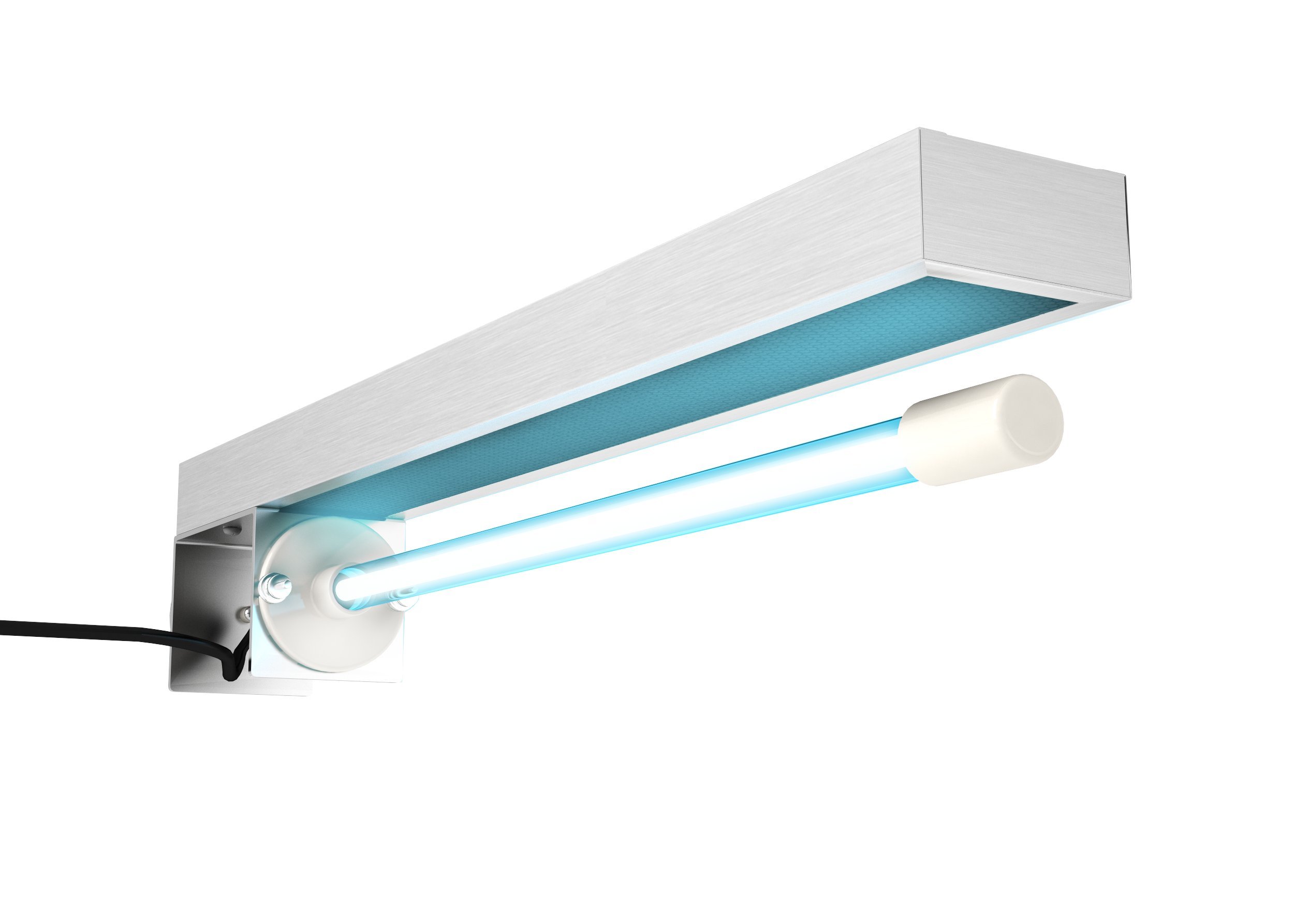Pure UV Whole House PCO UV-C Light system with Activated Carbon filter with magnet for HVAC Ac air conditioning coil. 16.75" long