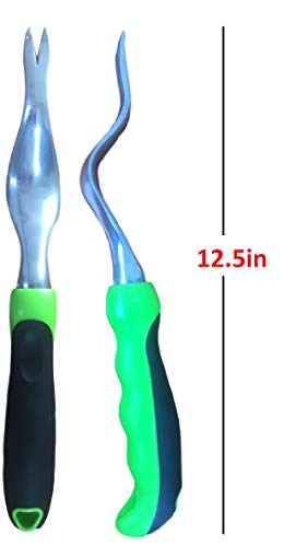 Garden Guru Hand Weeder Tool with Ergonomic Handle - Weed Puller for Planting, Weeding, Flower and Vegetable Care in Lawn Garden Yard | Rust Resistant