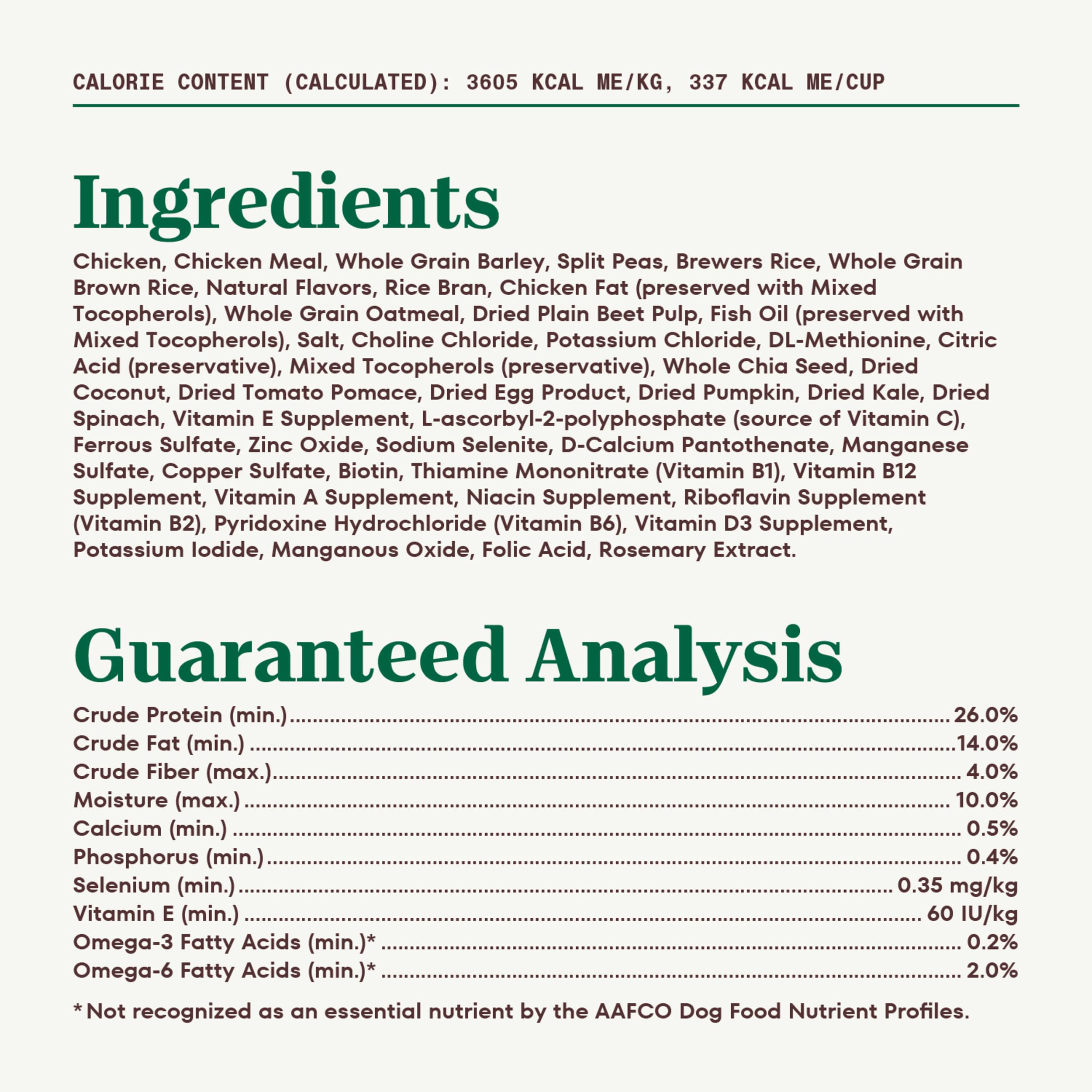 Nutro Natural Choice Senior Small Breed Dry Dog Food, Chicken and Brown Rice Recipe, 5 lbs.