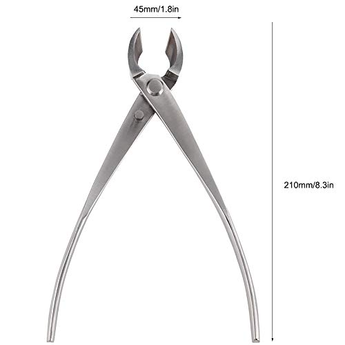 FECAMOS Knob Branch Cutter, Knob Bonsai Cutter Strong Tenacity Branch Cutter Ergonomic Handles for Cutting Bonsai Tree Burl for Making Circular Cocave Incision