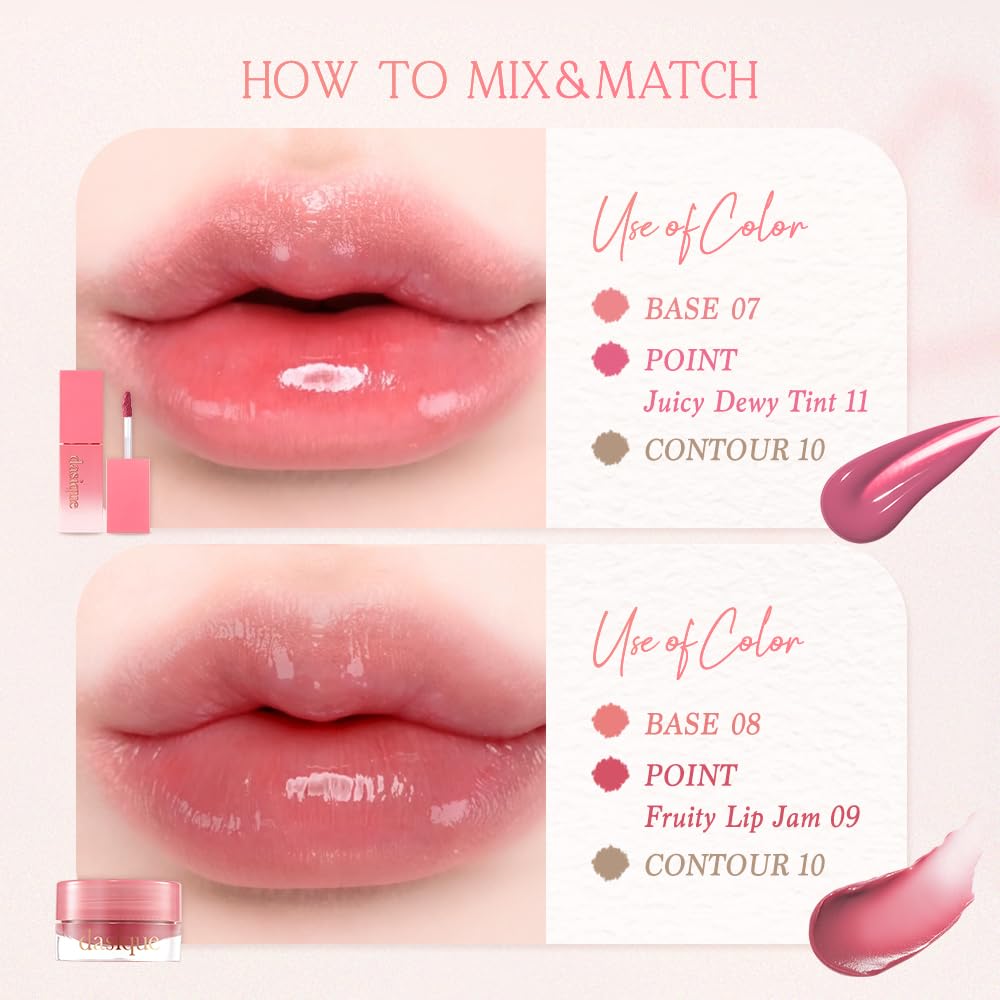dasique Mood Blur Lip Pencil | A smooth creamy texture with hydration | Multipurpose for cheeks | Vegan (07 Rose Cream)